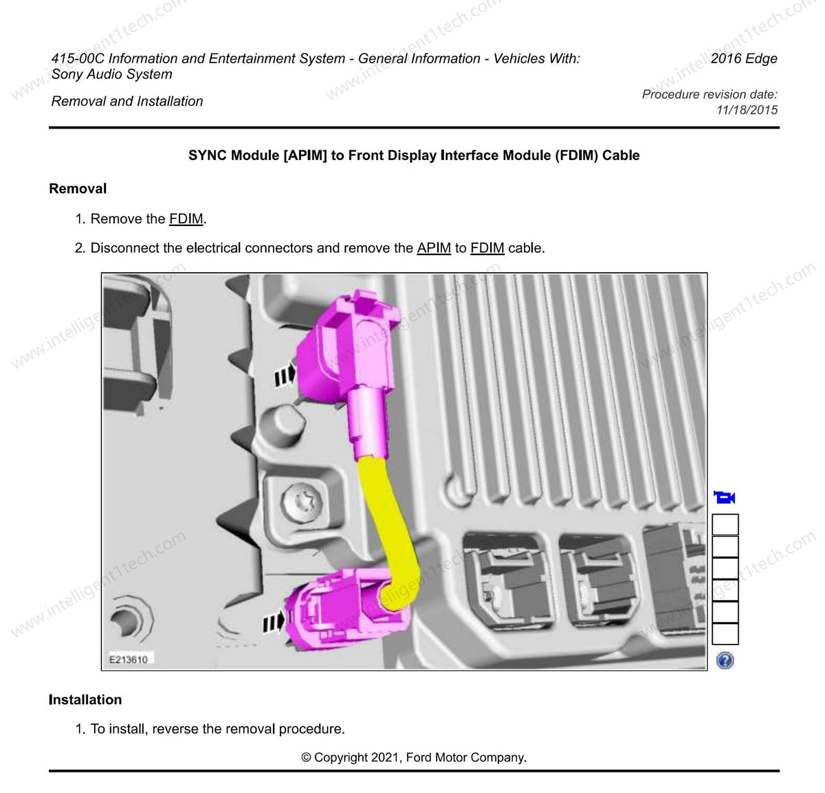 2016 Ford Edge SYNC3 Upgrade – intelligent1tech