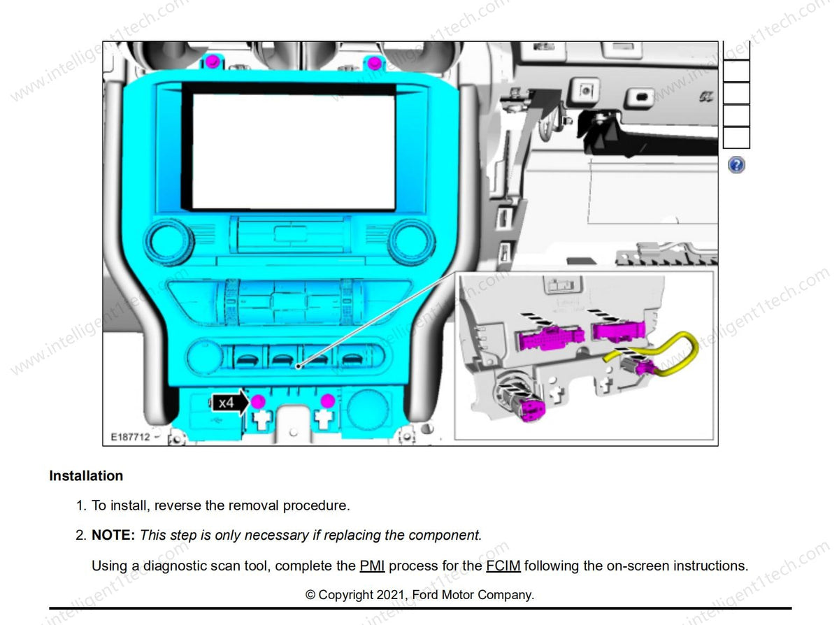 2017 Ford Mustang 4" Sync1 to 8"Sync3 Upgrade – intelligent1tech