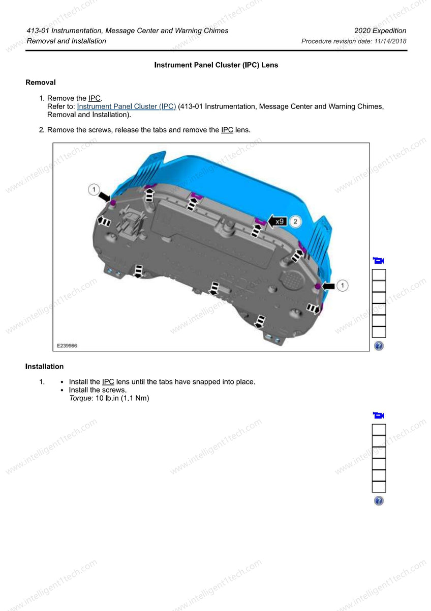 2020 FORD EXPEDITION 8'LCD Instrument Cluster Speedometer ...