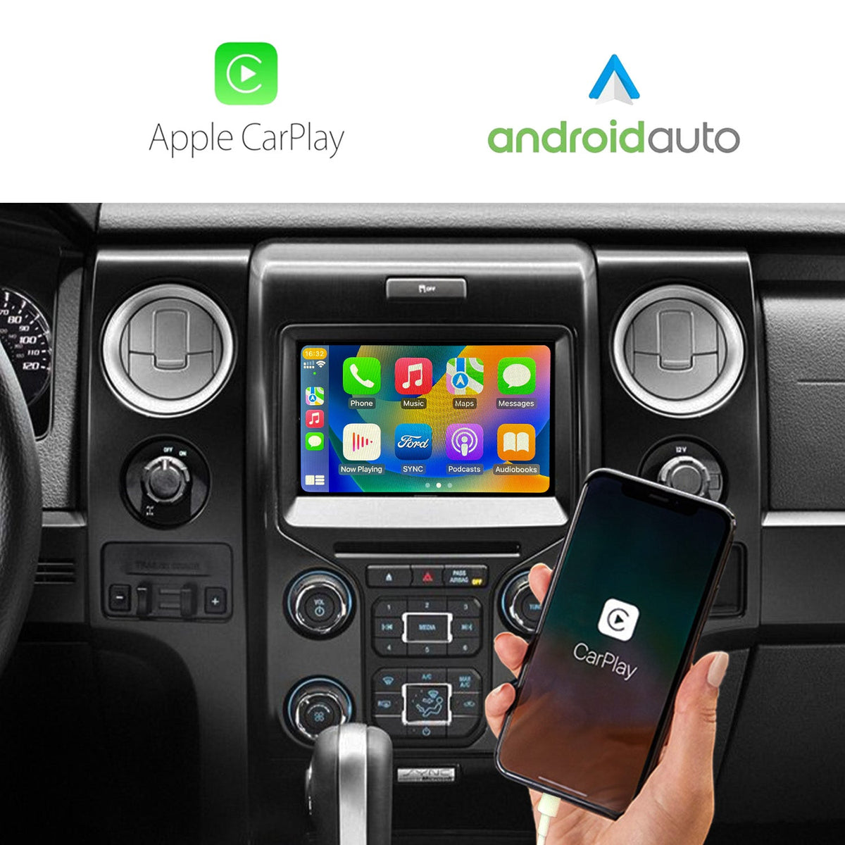 OEM Ford 4 inch to 8 inch screen upgrade sync1 to sync3 upgrade for 20 ...