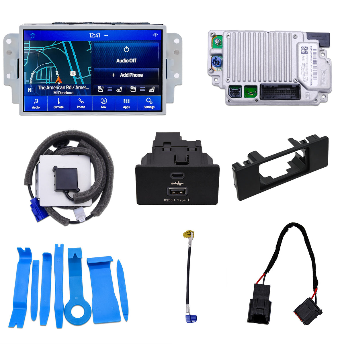 Ford/Lincoln Sync2 to Sync3 Upgrade Wireless CarPlay Android Auto Navi ...